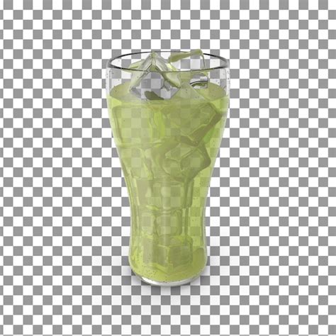 分離された透明な背景に Psd 3 D フルーツ ドリンク テンプレート プレミアムpsdファイル