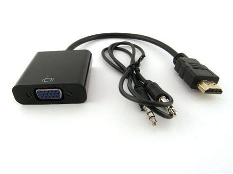 Адаптер-переходник MRM-POWER HDMI - VGA с аудиовыходом 3,5 jack AUX ...