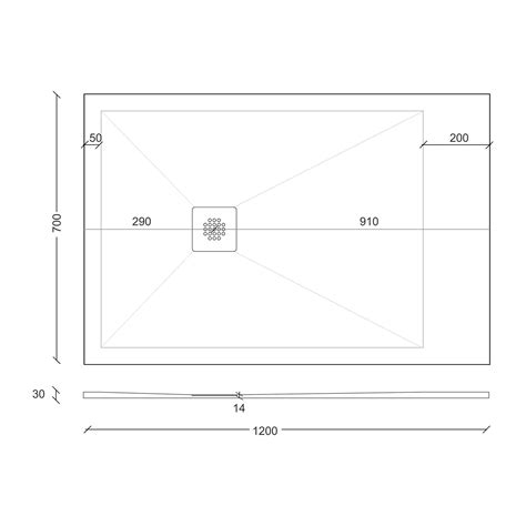 Luxor 2 Sided 1200 X 700mm Walk In Fluted Shower Enclosure With Tray