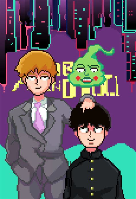 Mob Psycho Pixel Art By Arslanercan On Deviantart