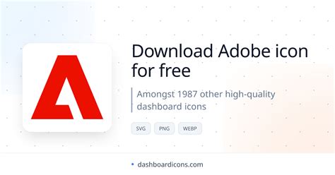 Adobe Icon Dashboard Icons