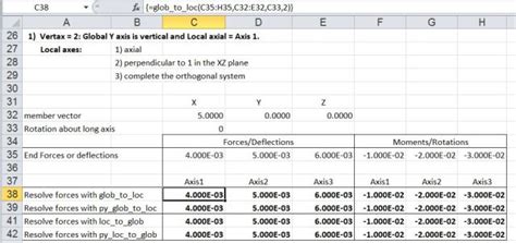 converting from global to local coordinates and vice versa newton