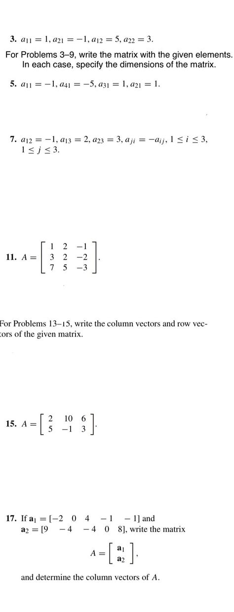 Solved 3 A111a21−1a125a223 For Problems 3 9 Write
