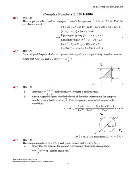complex01cssa sol pdf complex number mathematical analysis
