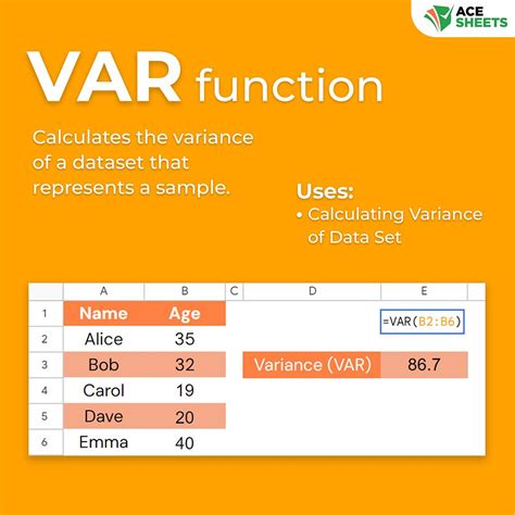 How To Use Var Function For Data Analysis Acesheets Posted On The Topic Linkedin