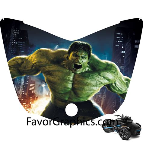 Hulk Vinyl Hood Wrap Decal Sticker Can Am Spyder F3 Favor Graphics