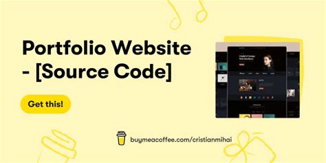 Portfolio Website Source Code Buymeacoffee