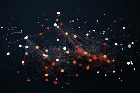 Network Data Node Visualization Stock Illustration Illustration Of