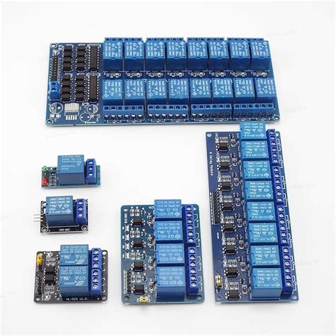 Relay Module Dc 5v 12v With Optocoupler Relay Output 1 2 4 8 16way Relay Module Control For Dc5v