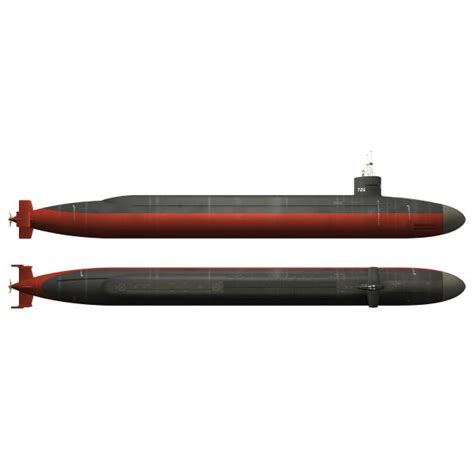 Ohio Class Submarine 3d Model Obj 3ds Lwo Lw Lws