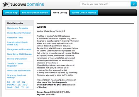 How To Determine Who Owns A Domain Name