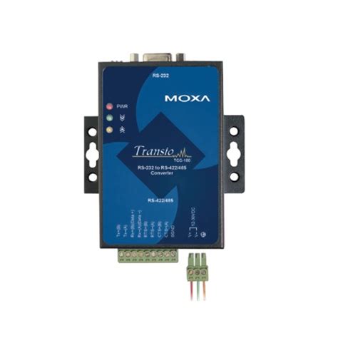 Moxa TCC-100I-T RS-232 to RS-422/485 Industrial Serial Converter ...