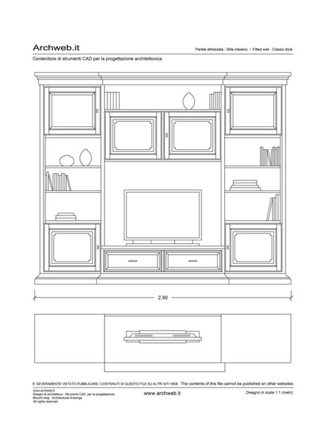 Classic Fitted Walls Archweb Dwg