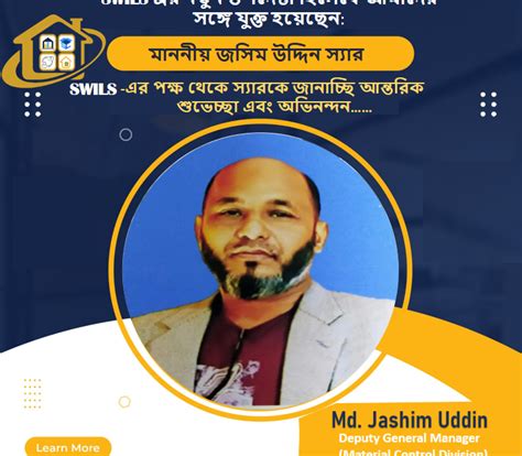 Hon Ble Jashim Uddin Sir Has Been Added As The New Advisor Of Swils