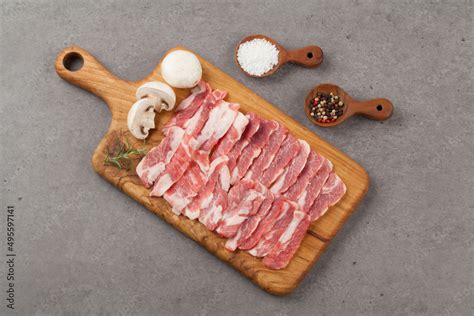 Raw Meat Production Salt Cooking Food Menu Fresh Meat Juice