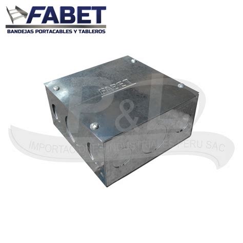 CAJA DE PASE METALICA TROQUELADA 14X14X6 350X350X150 PESADA 1 20