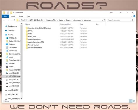 Example Of The Steamapps Common Directory 4 This Pc Ntfsssddata D