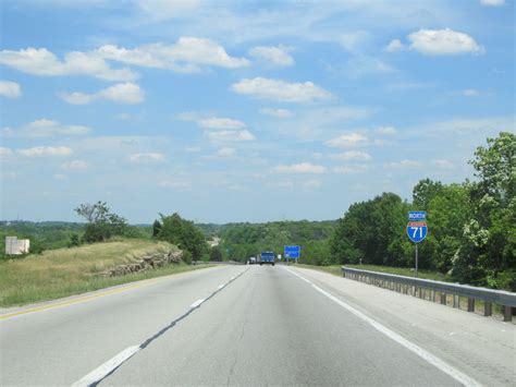 Kentucky Interstate 71 Northbound Cross Country Roads
