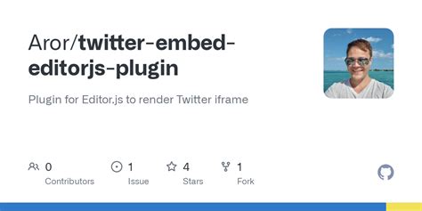 Github Arortwitter Embed Editorjs Plugin Plugin For Editorjs To