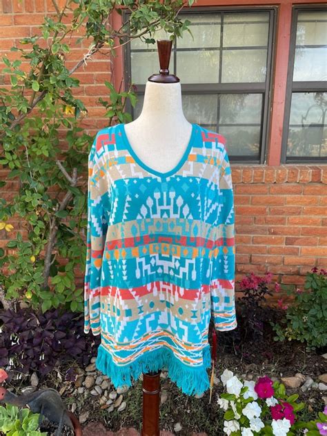 Ruby Rd Sweater Large Brown And Gold Sequin Accent L Gem