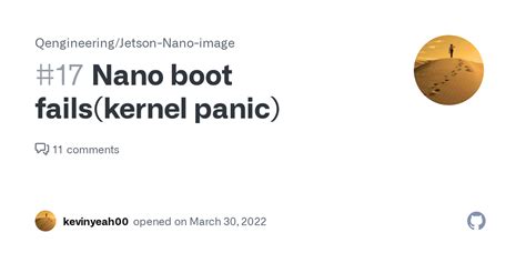 Nano Boot Failskernel Panic · Issue 17 · Qengineeringjetson Nano