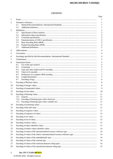 ISO IEC DIS 8825 7 Information Technology ASN 1 Encoding Rules