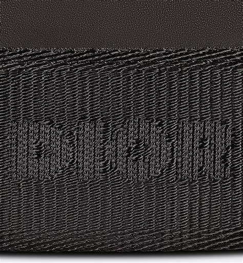 리버서블 벨트 스트랩 블랙 Christian Dior 나일론 자카드 And 블랙 스무스 송아지 가죽 35mm Dior