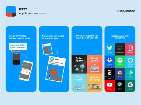 ifttt app store screenshots screenshots ui sources