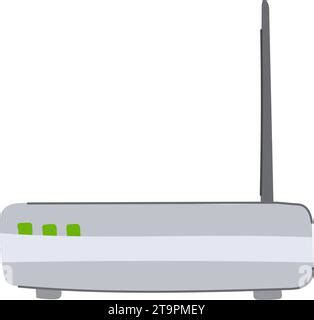Network Dsl Modem Cartoon Vector Illustration Stock Vector Image Art