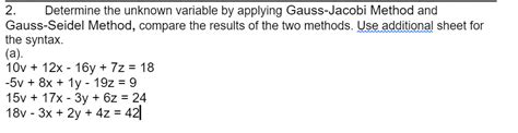 Solved Determine The Unknown Variable By Applying Chegg