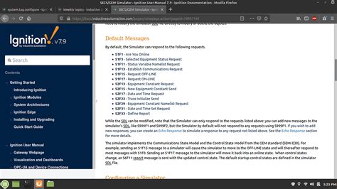 Secs Gem Simulator Not Giving Response To Certain Commands Ignition Inductive Automation Forum