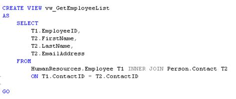 With Schemabinding Option With Create View Statement In Sql Server 2008 Dhananjayspeaks