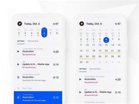 Time Tracker IOS Mobile App Design Inspiration App Interface Design Ios App Design
