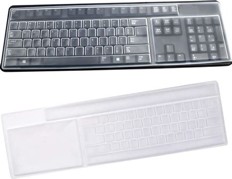 Amazon Com BronaGrand 2 Pack Clear Desktop Computer Keyboard Protection Skin Protector Cover