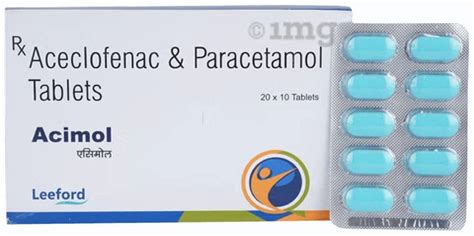 Acimol Aceclofenac Tablet 100mg 325mg At ₹ 600 Box In Nagpur Id 2855252282455