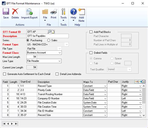 how to set up dynamics gp eft payments sikich llp