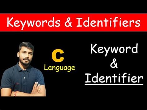 Keyword Identifier C Language In Hindi Youtube