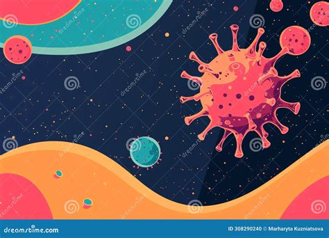 Tumor Microenvironment Background With Cancer Cells T Cells