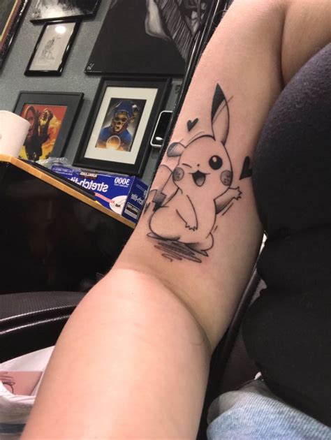 Pikachu Tattoo Pikachu Tattoo Tattoos Tattoo Cover Up