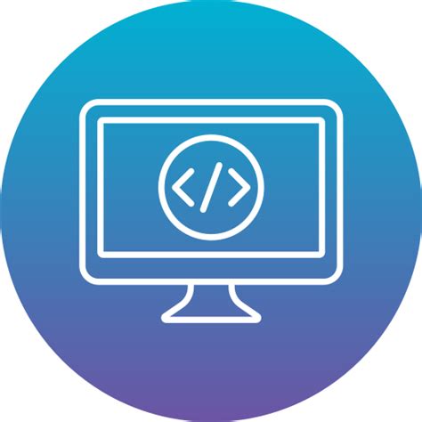 Coding Generic Flat Gradient Icon