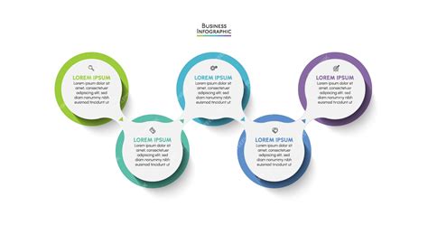 비즈니스 데이터 시각화 추상적 인 배경 템플릿을 위해 설계된 타임 라인 인포 그래픽 아이콘 프리미엄 벡터