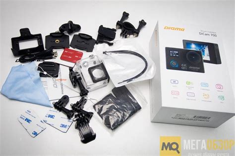 Обзор Digma DiCam 700. Экшн-камера с двумя экранами и 4K-видео - MegaObzor