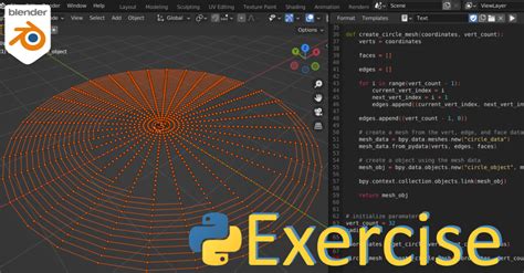 Artstation Beginner Blender Python Exercise Circle Mesh From Scratch