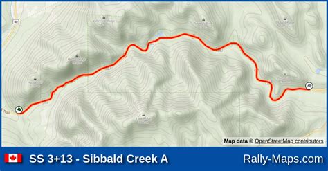 Ss 313 Sibbald Creek A Stage Map Rocky Mountain Rally 1977 🌍