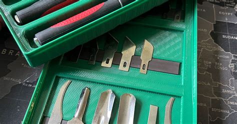 Gridfinity Hobby Knife Set By Asylumlife Download Free Stl Model