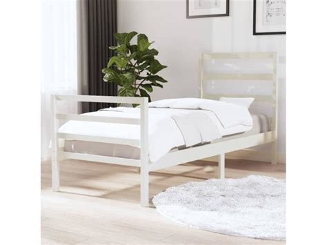 Giroletto Bianco Legno Massello Di Pino 90x190 Cm Singolo
