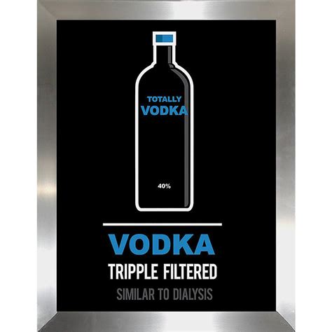 Vodka Framed Plexiglass Wall Art Overstock 13180253