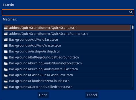 Quick Open Scene Results Are Less Relevant Issue Godotengine Godot GitHub