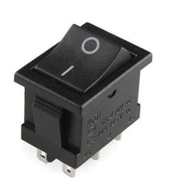 T85 KCD1 B3 Wippschalter 6 Pins 250V 6A 125V 10A günstig online