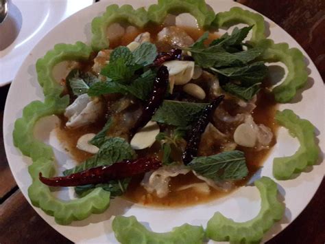กุ้งแช่น้ำปลา • ขาดไม่ได้ ร้าน ครัวแคแสด เลคเฮฟเว่น รีสอร์ทแอนด์ปาร์ค